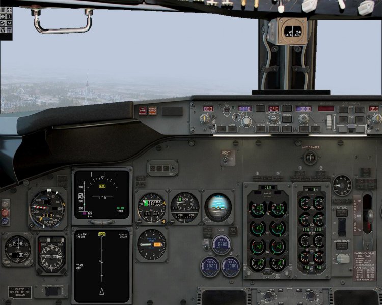 The upper overhead part for 2D wilco EVO 737 panel 4:3 - FS2004 ...