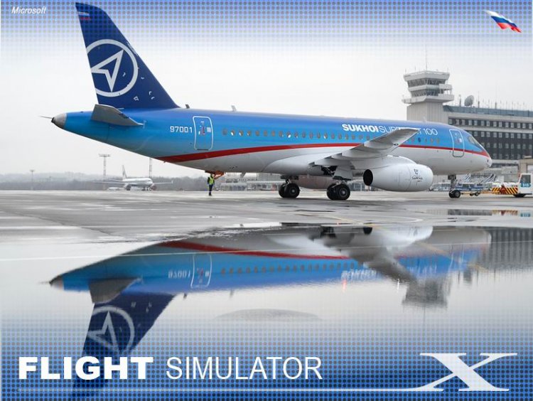 Splash Screen Sukhoi Superjet 100 - FSX Splash Screens - Avsim.su