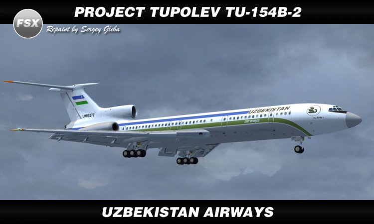 Project Tupolev Tu-154B-2 - Uzbekistan Airways - FSX Aircraft Liveries ...