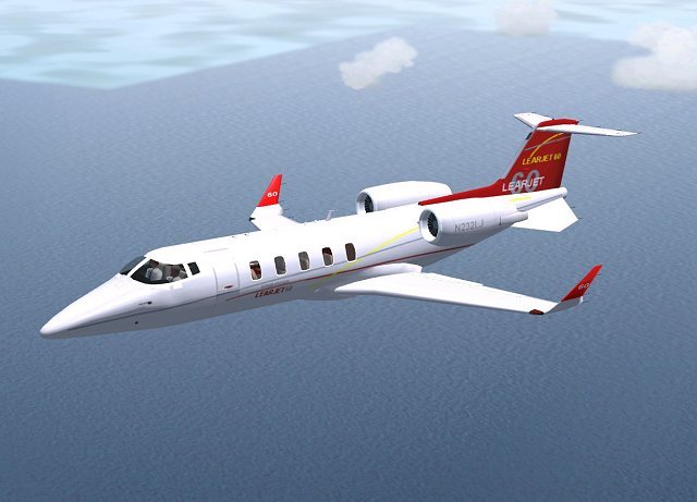Bombardier Learjet XL60 Red&White - FSX Aircrafts - Avsim.su